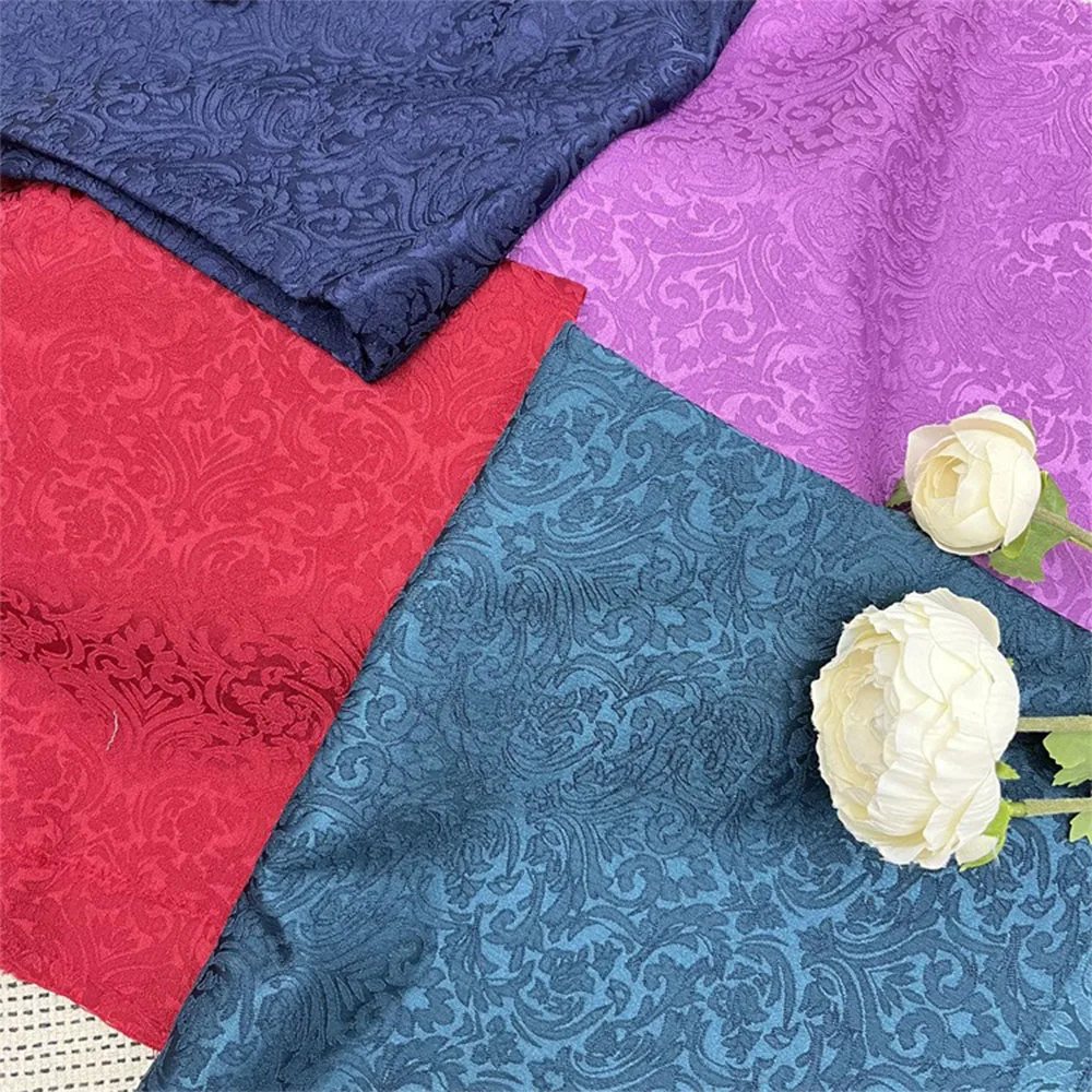 150cm Wide 3D Embossing Brocade Jacquard Damask Fabrics For Sewing ...