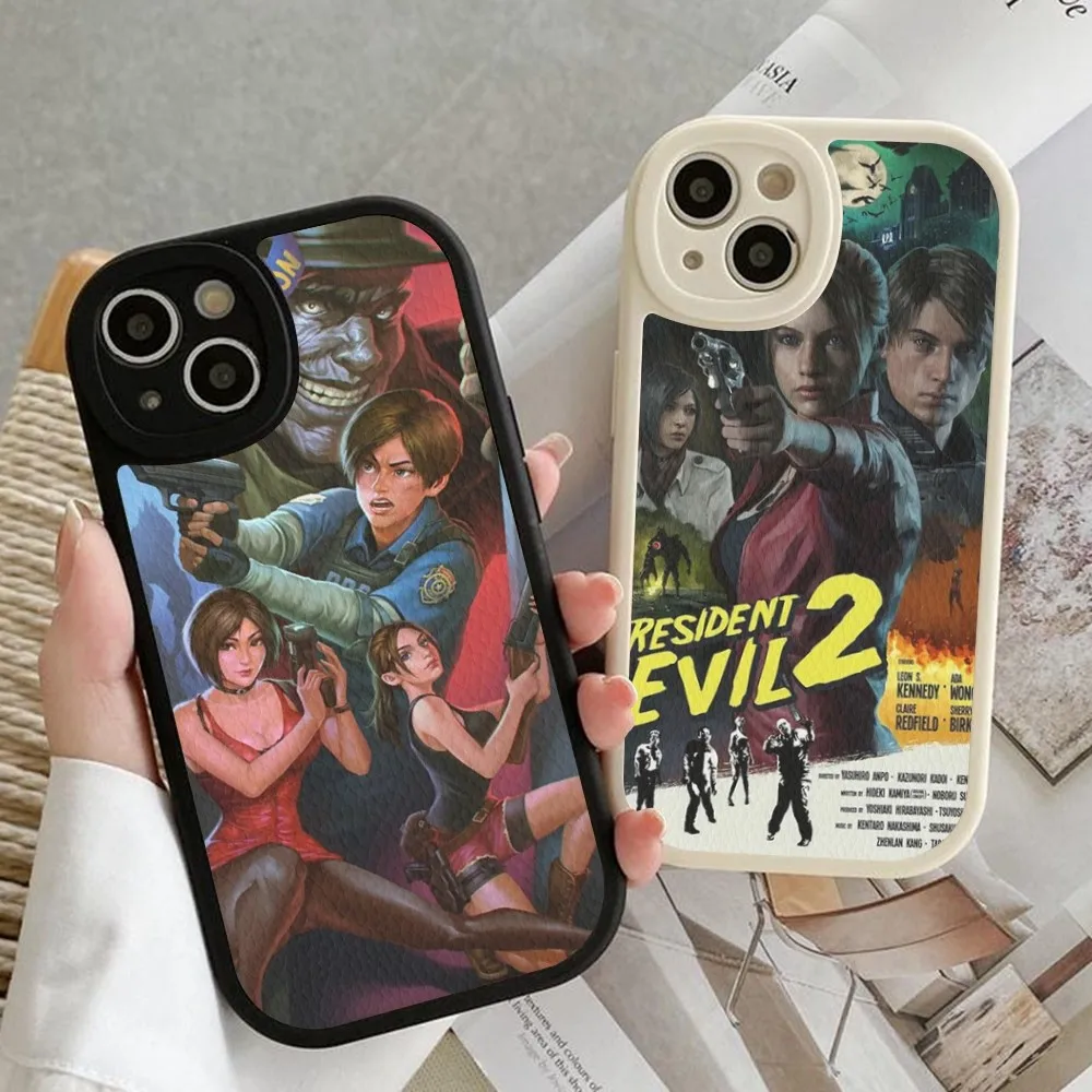 R-Resident-Evil-Phone-Case-Hard-Leather-For-IPhone-14-13-12-Mini-11-14 ...