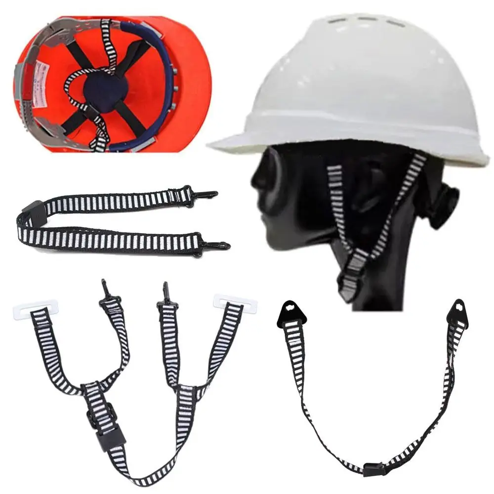 Black&white Safety Helmet Strap Tool D Shape Y Shape Plastic Lock ...