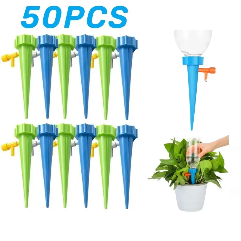 Self-Watering-Kits-Waterers-Drip-Irrigation-Indoor-Plant-Watering ...
