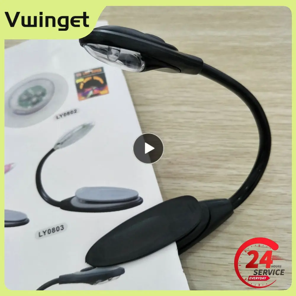 LED-Clip-Book-Light-Portable-Booklight-Reading-Lamp-Mini-Clip-On ...