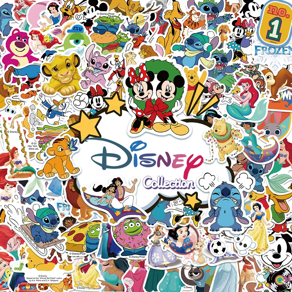 10-50-100-Uds-Disney-Mix-lindo-dibujos-animados-Micky-princesa ...