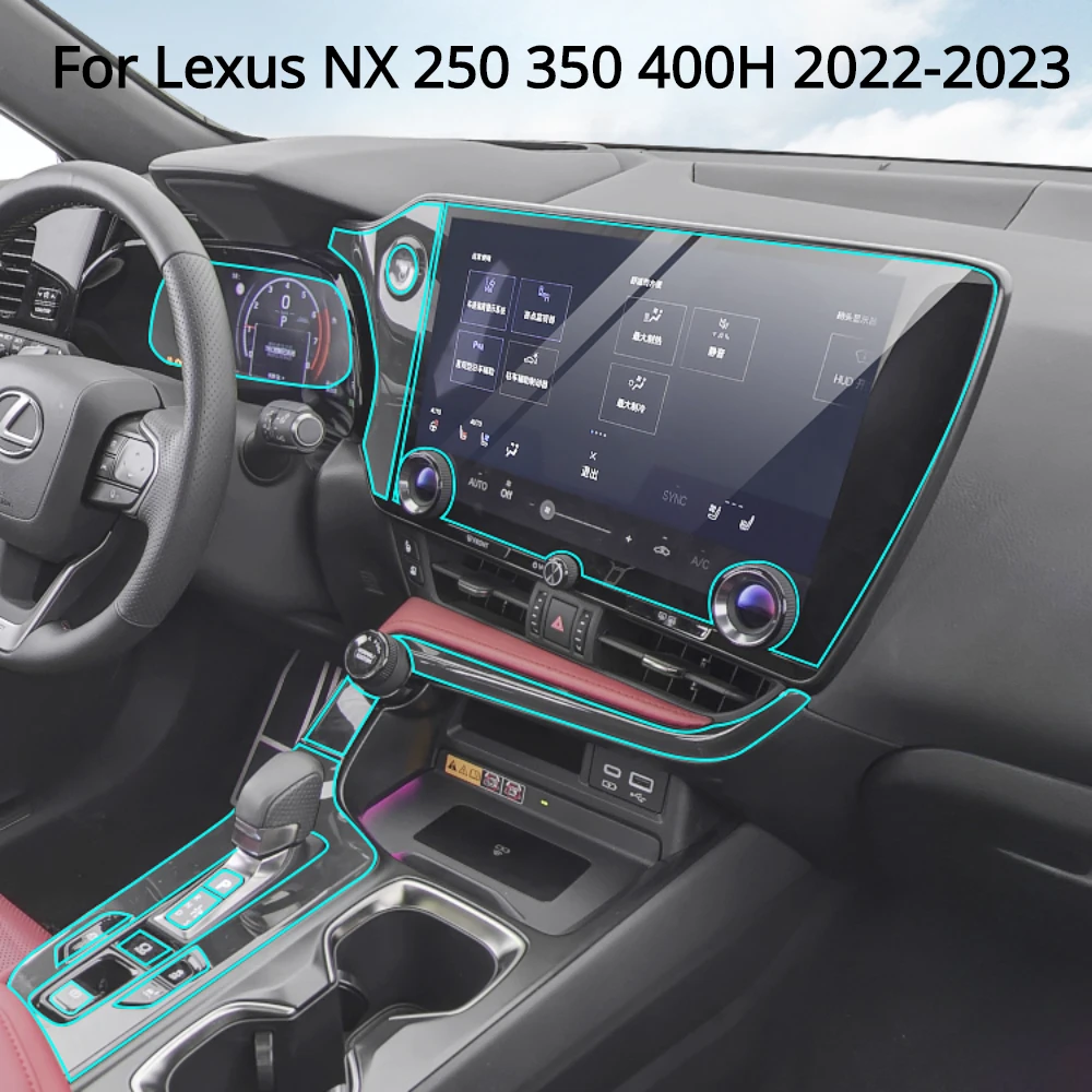 Dla Lexus NX 250 350H 2022-2023akcesoria do wnętrza samochodu folia ...