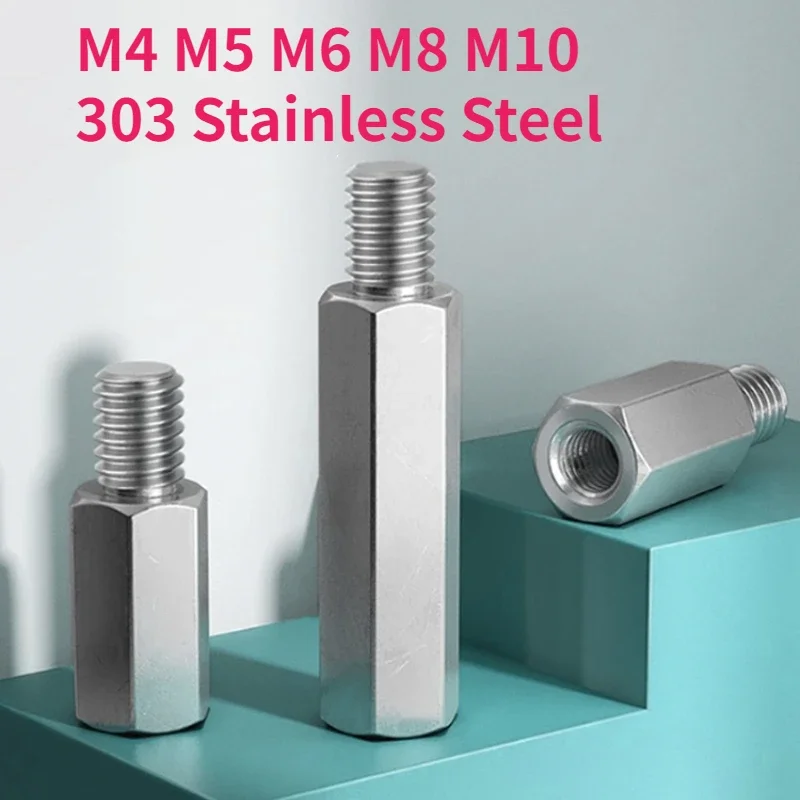 M4-M5-M6-M8-M10-303-Stainless-Steel-Hex-Standoff-Male-to-Female-Pillar ...