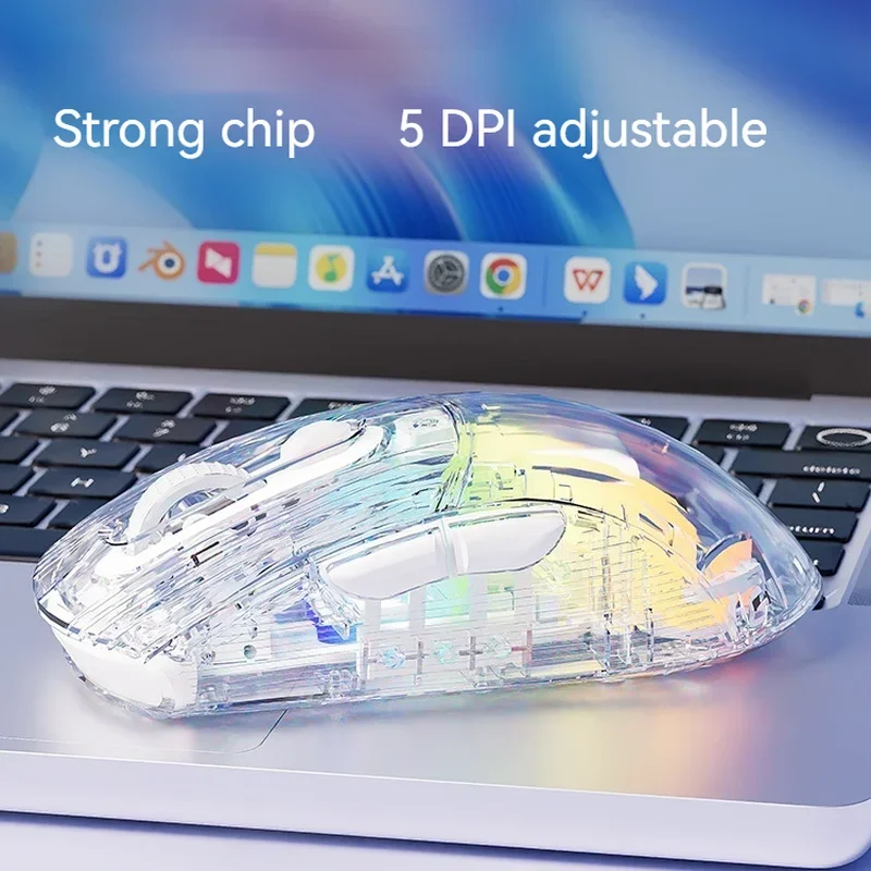 Eweadn-Q8-Wireless-Mouse-2-Mode-Bluetooth-2-4G-RGB-Transparent-Mute ...
