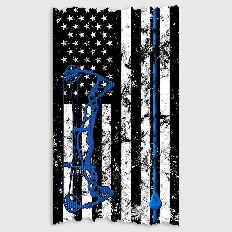 American Flag Bow Decal