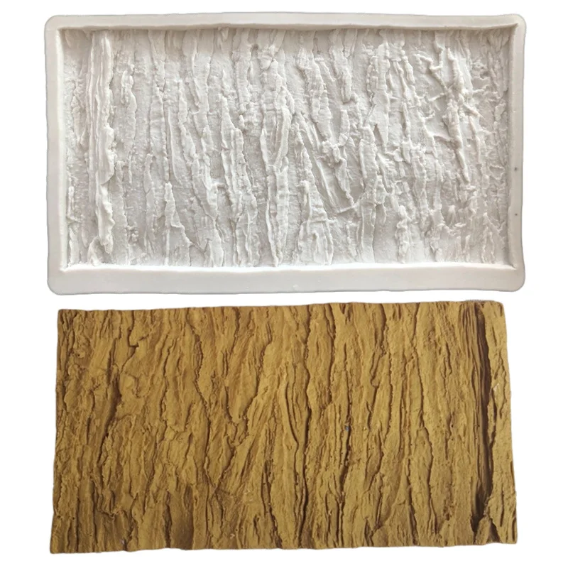 Tree Bark Texture Silicone Mold Fondant Gumpaste Impression Mat Cake ...