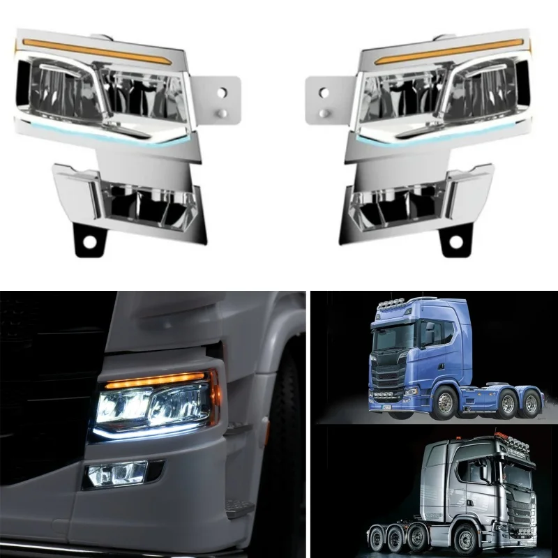 770S LED 5V Headlight Lighting System Lamp for 1/14 Tamiya RC Truck SCANIA Scania 770S 8X4 56368 ...