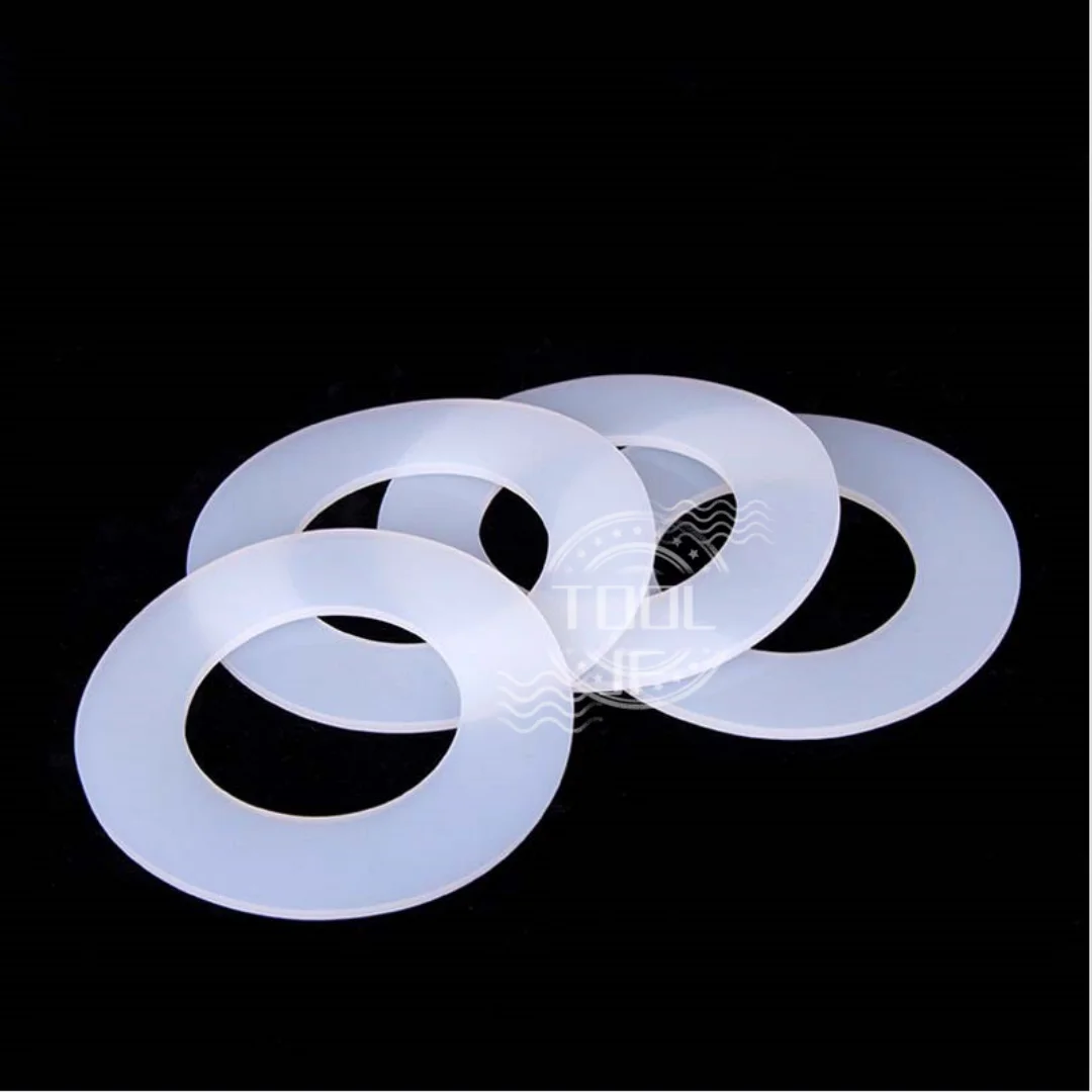 0.5-3mm Thick Silicone Flat Washer Gaskets O-Rings ID 2-10mm for Pipe ...