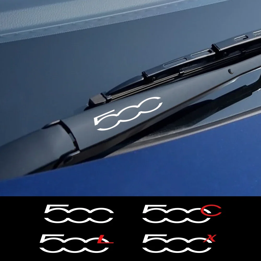 4PCS-Car-Window-Wiper-Sticker-For-Fiat-500-500C-2012-500X-500L-Abarth ...