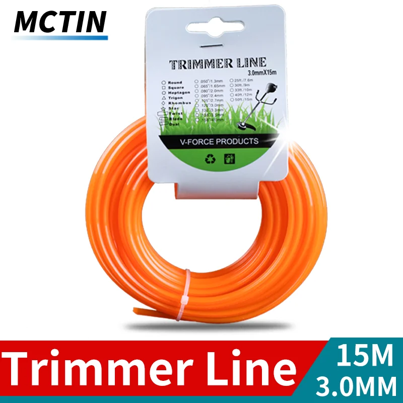 3-0X15m-Lawn-Mower-Cutting-Rope-Brush-Cutter-Wire-Brushcutter-Gardening ...