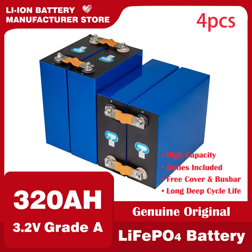 4-8-16PCS-3-2V-320Ah-310Ah-LiFePO4-Battery-Cell-Lithium-Iron-Phosphate ...