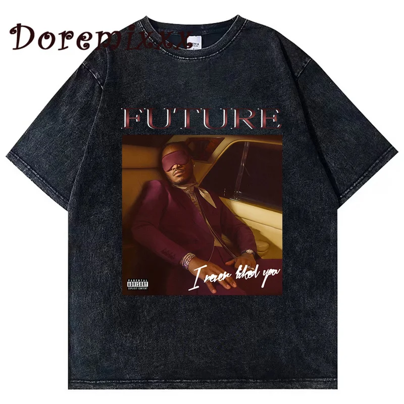 Rapper Washed Tees Future Graphic T Shirt Men Women Fashion T shirts ...