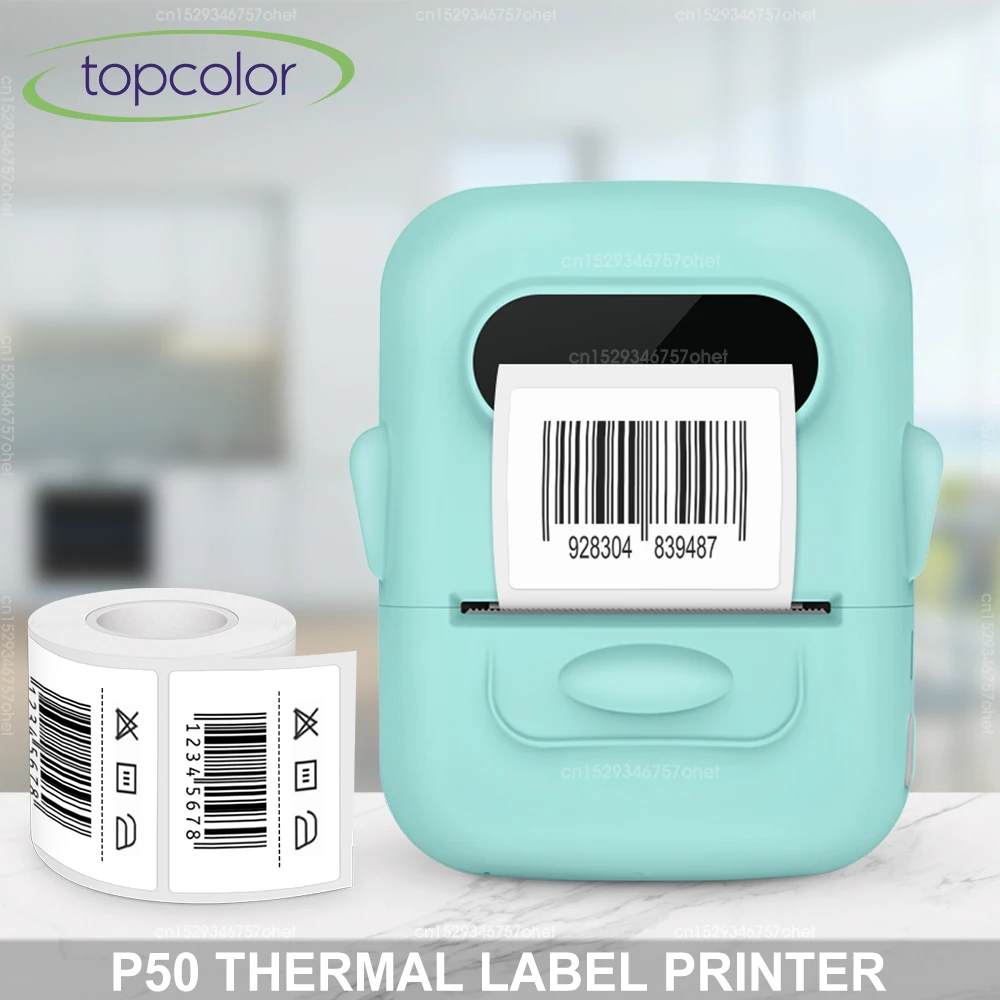 Portable-Mini-Printer-P50-Thermal-Label-Printer-Bluetooth-Adhesive ...