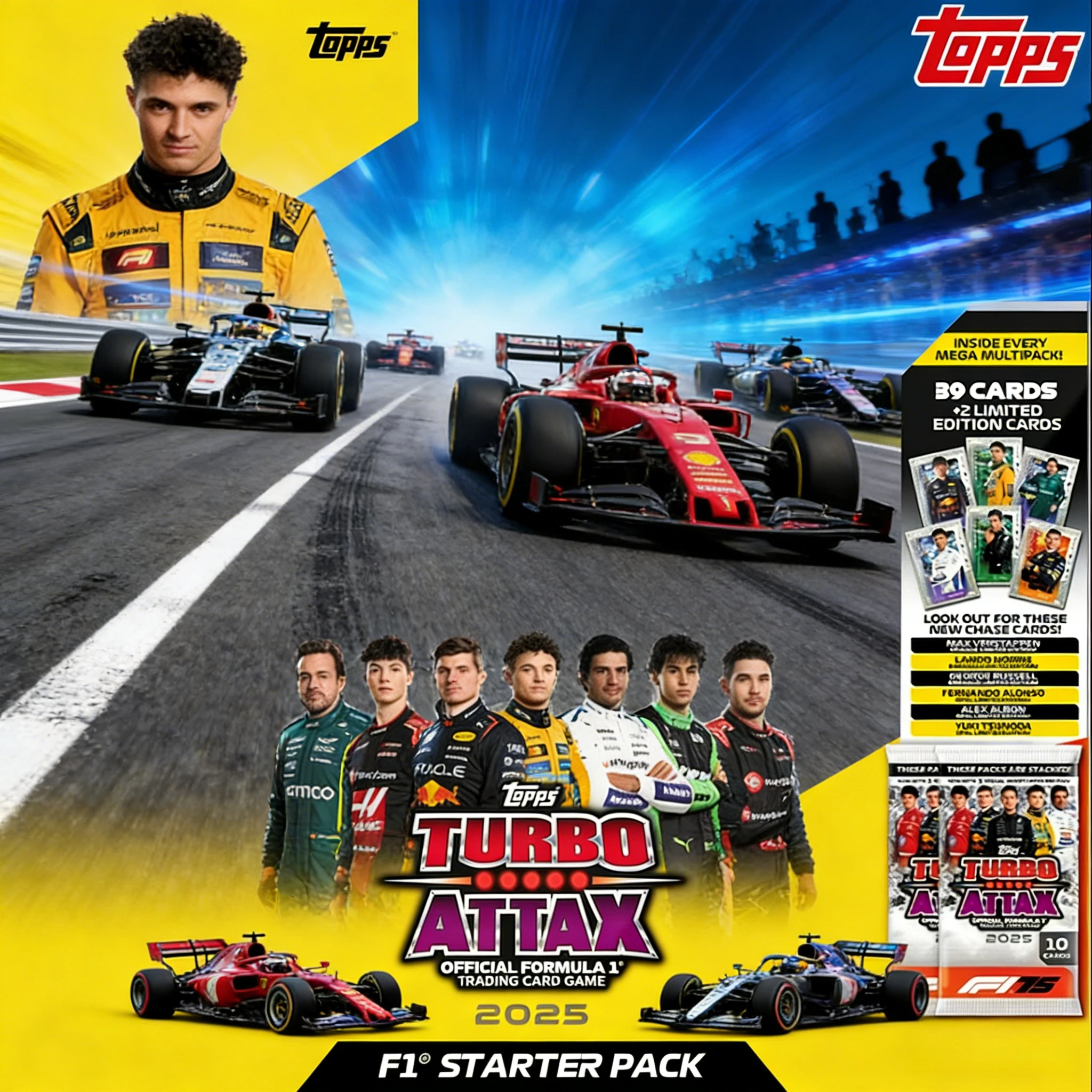 2025 Topps F1 Turbo Attax 75th Anniversary Box, Diamond Edition Limited ...