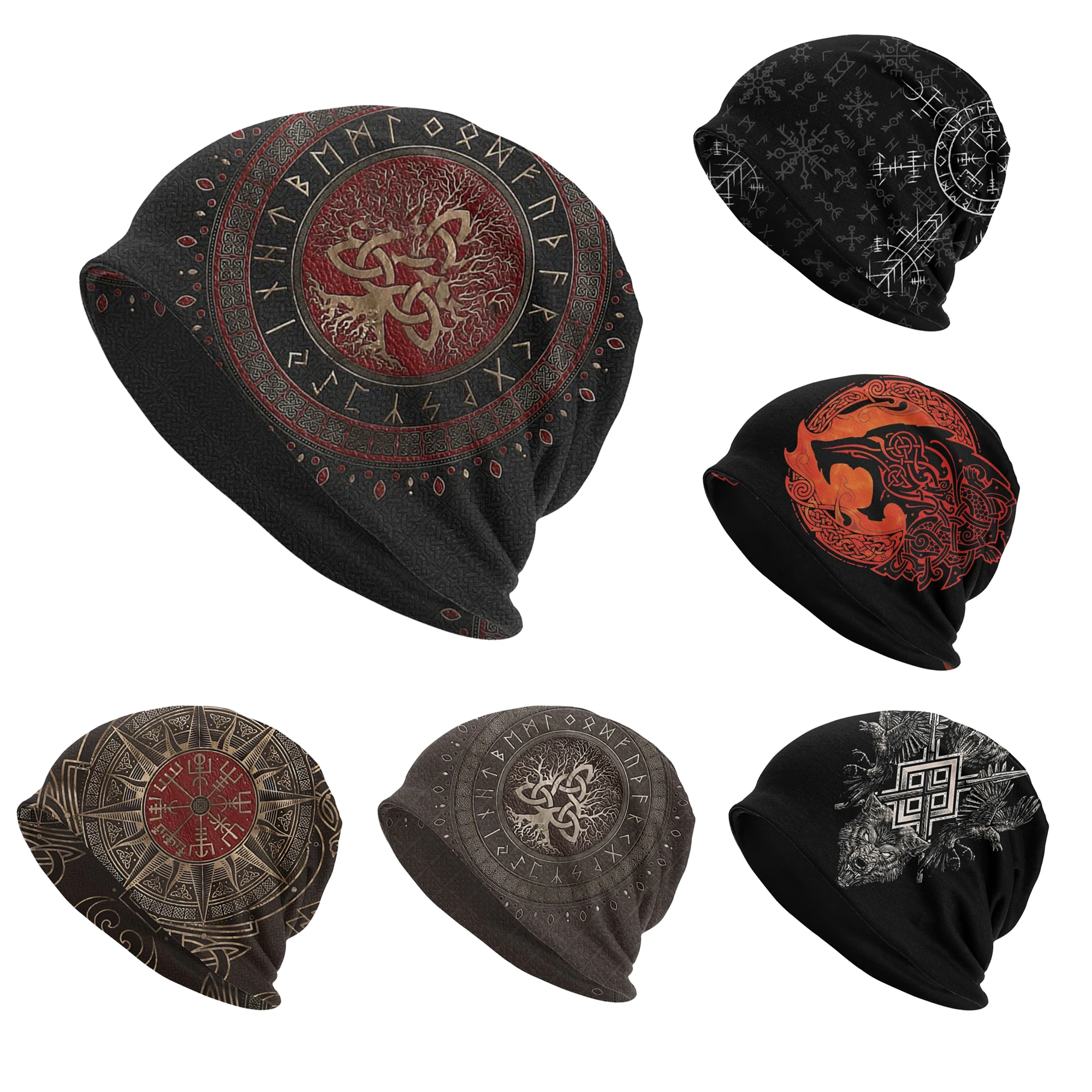 Bonnet-Hats-Viking-Men-Women-s-Thin-Hat-Tree-Of-With-Triquetra-Cap ...