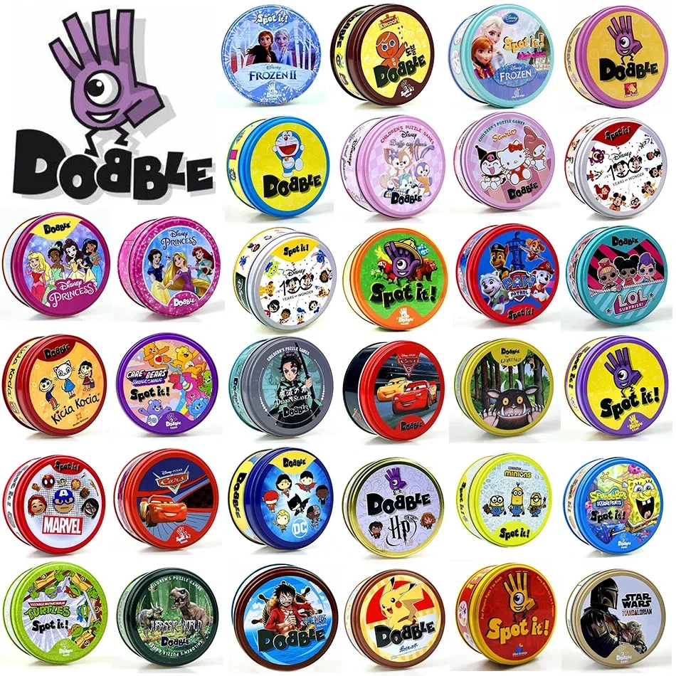 19Style-Dobble-Spot-It-Card-Superhero-Anime-Cartoon-Board-Games-Family ...
