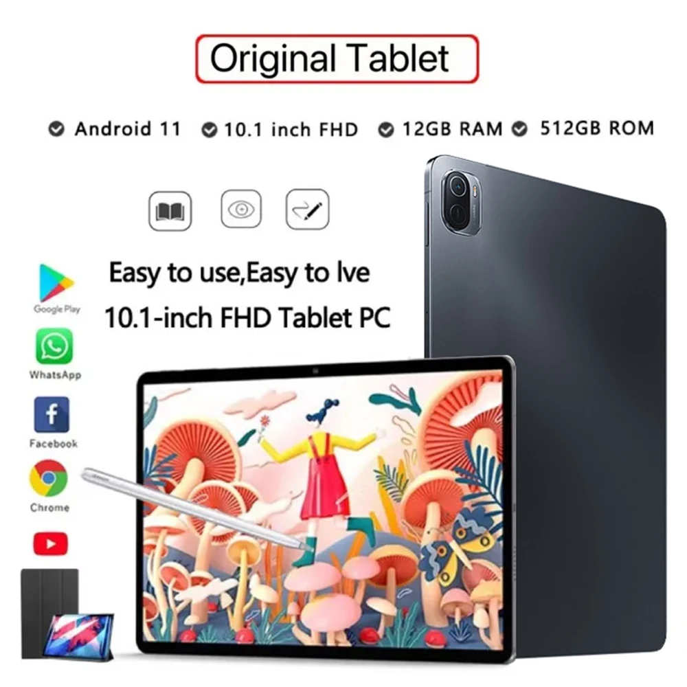 Tablet Global Versão Original Pad 5 Pro Android 11.0 11, 6 Polegada ...