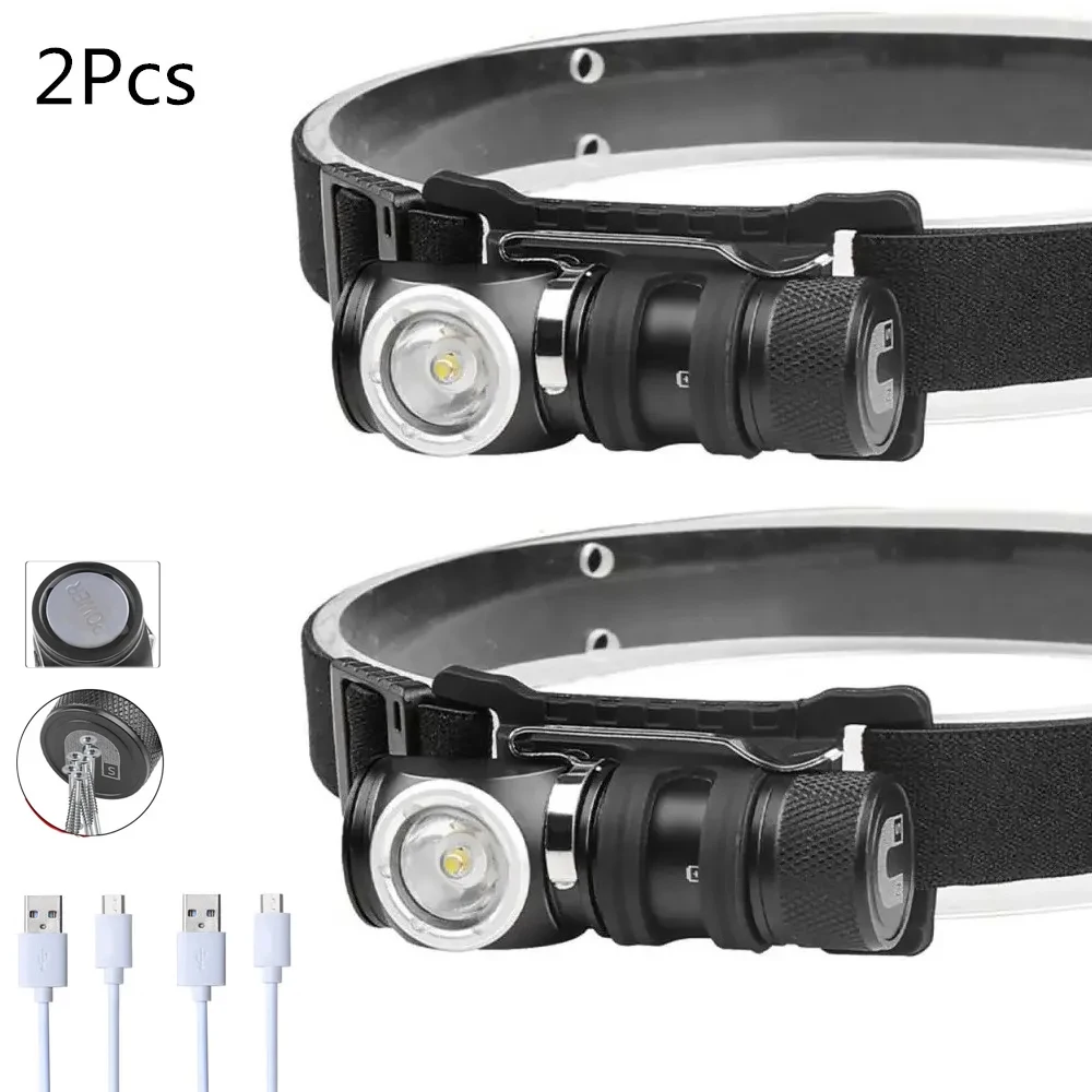 Rechargeable-LED-Headlamp1200lm-torch-Headlight-Reverse-Charge-Magnetic ...
