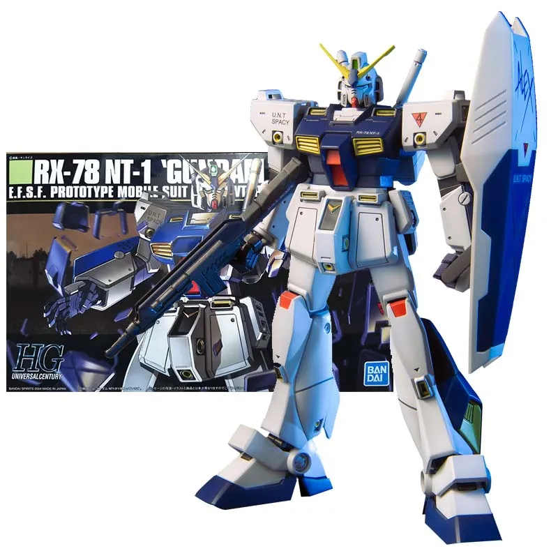 Bandai-Gundam-Model-Kit-para-meninos-figuras-de-anime-HG-RX-78NT-1-Alex ...
