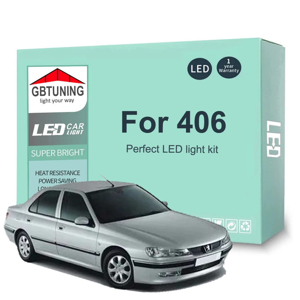13Pcs-Canbus-LED-Interior-Light-Bulb-Accessories-For-Peugeot-406-Coupe ...