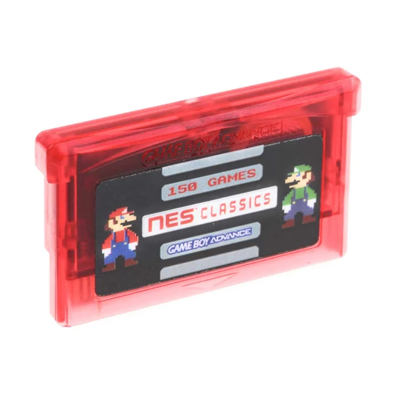 GBA Games Cartridge 32 Bit Video Game Console Card 150 In 1 Combo Card ...