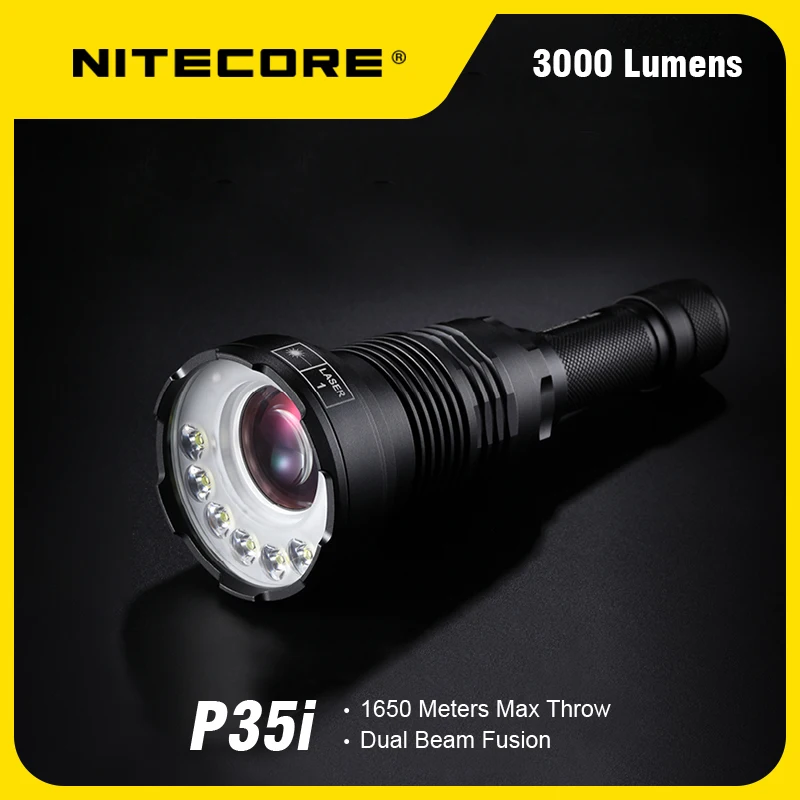 NITECORE-P35i-LEP-Flashlight-CREE-USB-C-Rechargeable-1650M-3000LM-Torch ...