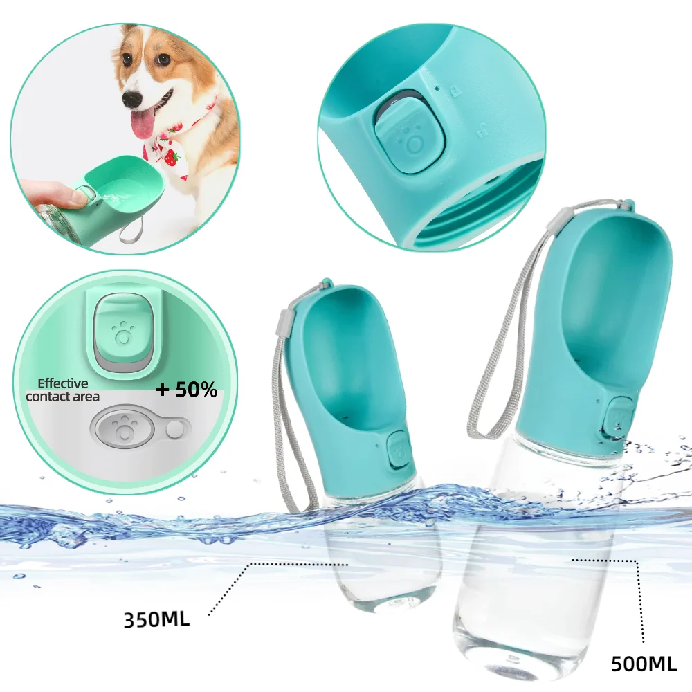 Portable Pet Water Bottle for Small Medium Large Dogs Outdoor Water ...