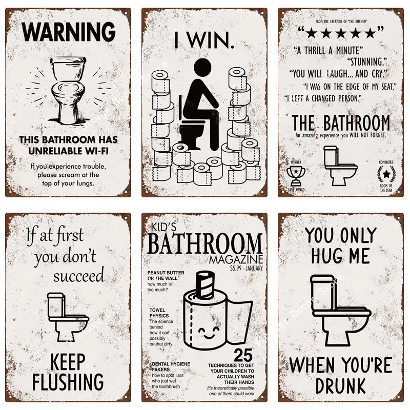 Funny Bathroom Signs For Kids