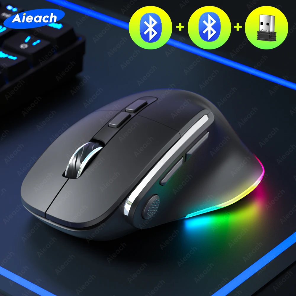 Souris-Bluetooth-sans-fil-aste-souris-USB-souris-ergonomique-r-tro ...