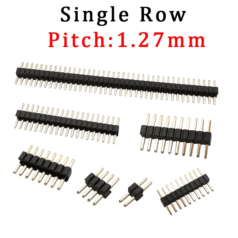 20-St-ck-1-27mm-Abstand-einreihiger-Stecker-Pin-Header-Stecker-1-27mm ...