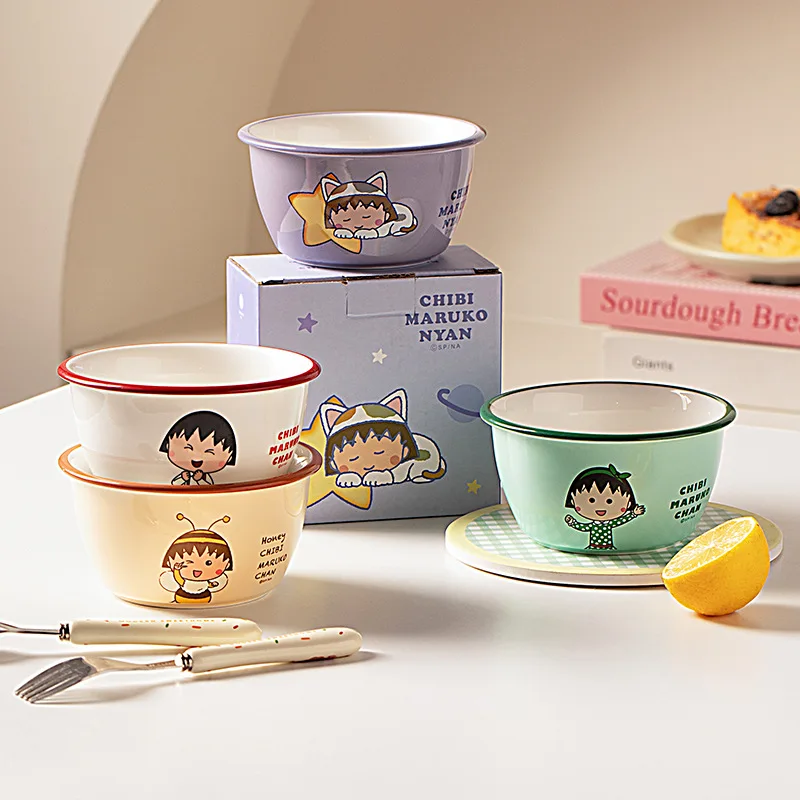 Kawaii-Chibi-Maruko-Chan-Anime-Hobby-Cartoon-Children-s-Rice-Bowl ...