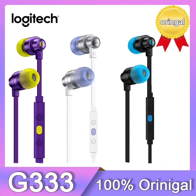 Original-Logitech-G333-Gaming-Wired-Headphones-3-5mm-In-Ear-Wired ...