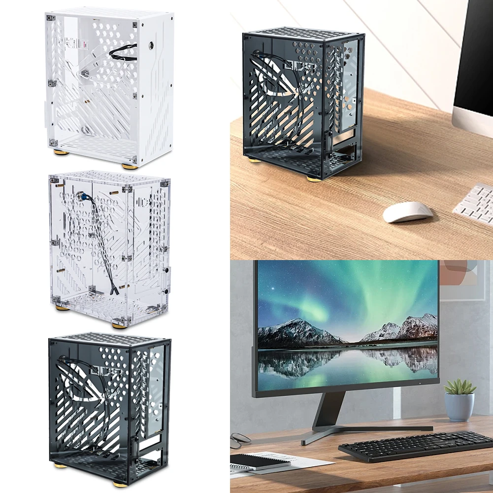 Portable-Acrylic-Frame-4-3L-FLEX-1U-Power-Mini-PC-Chassis-External ...