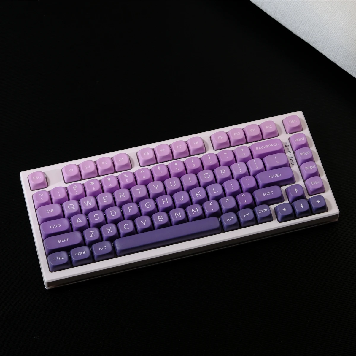 PBT-Keycaps-MOA-Profile-Violet-Gradient-For-GMK67-Wooting-Gaming ...