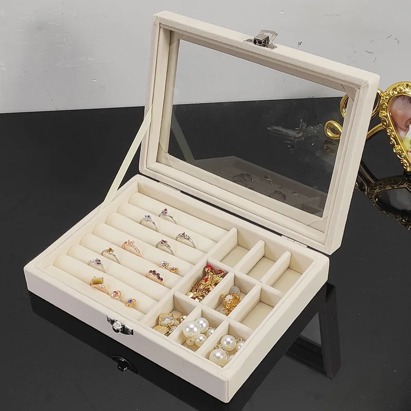 Jewelry Storage Box Earring Ring Necklace Jewelry Display Box Jewelry ...