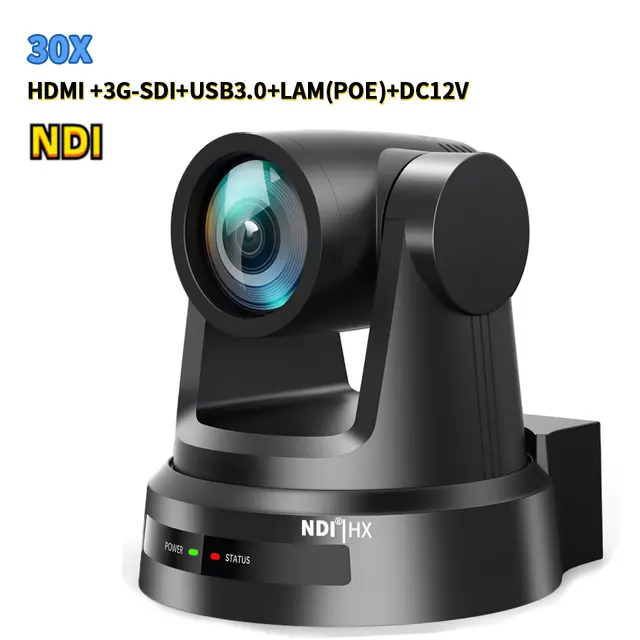 1080P NDI Conference PTZ Video Camera 12x 20x 30x Zoom POE Ai Auto ...