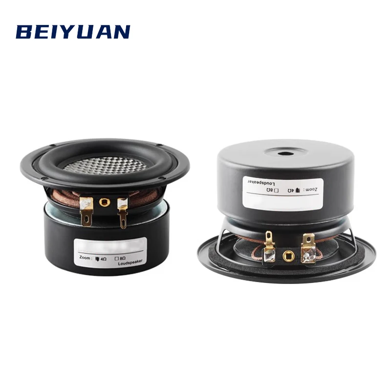 2 PCS 3 inch Woofer Subwoofer Hifi Speaker Unit Powerful 4ohm 25W ...