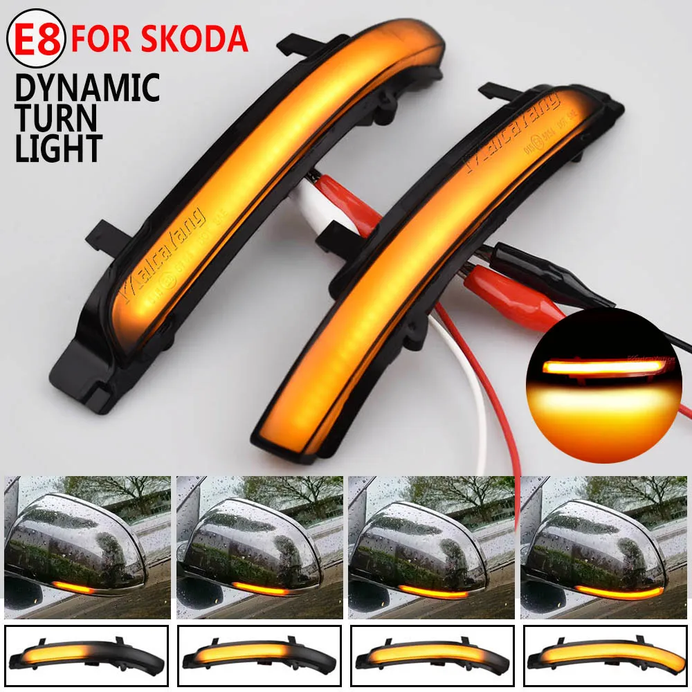 For Skoda Octavia Superb B6 3T 08-14 MK2 1Z 09-13 Car LED Dynamic Turn ...