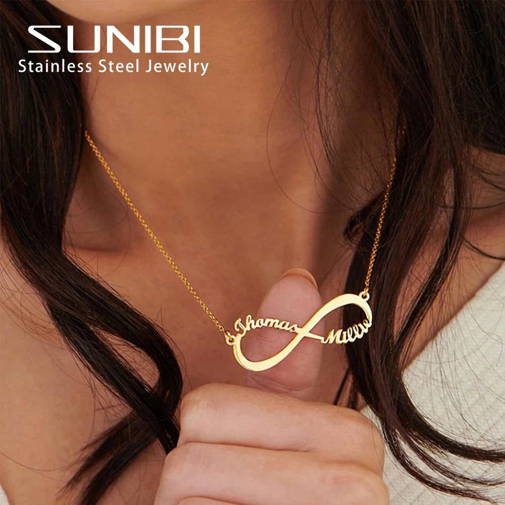 Sunibi – Collier Avec Nom Personnalisé, Ras Du Cou Avec Lettres ...