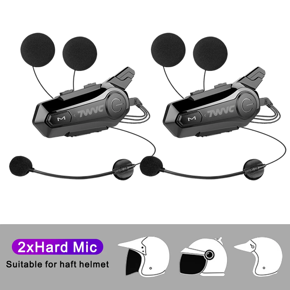 Bluetooth-5-0-Motorcycle-Helmet-1000m-Intercom-Wireless-Handsfree-Call ...
