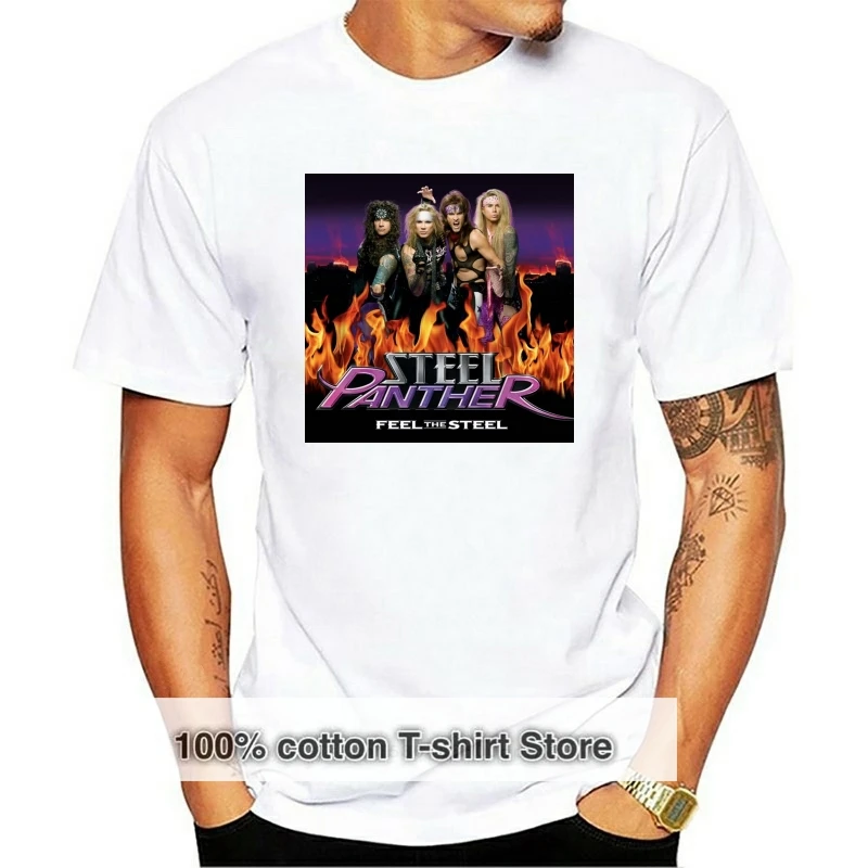The-Steel-Panther-T-Shirt-American-Comedic-Glam-Metal-Band-Black-Tee ...