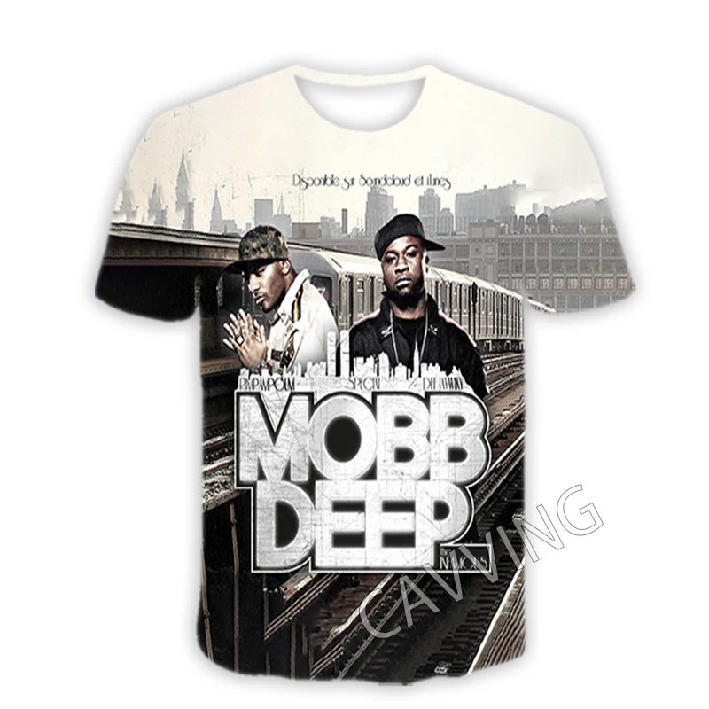New Fashion Women/Men's 3D Print MOBB DEEP Casual T-shirts Hip Hop ...