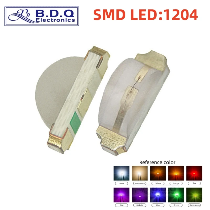 100pcs-1204-SMD-LED-Side-emitting-Diode-Yellow-green-Emerald-Green ...