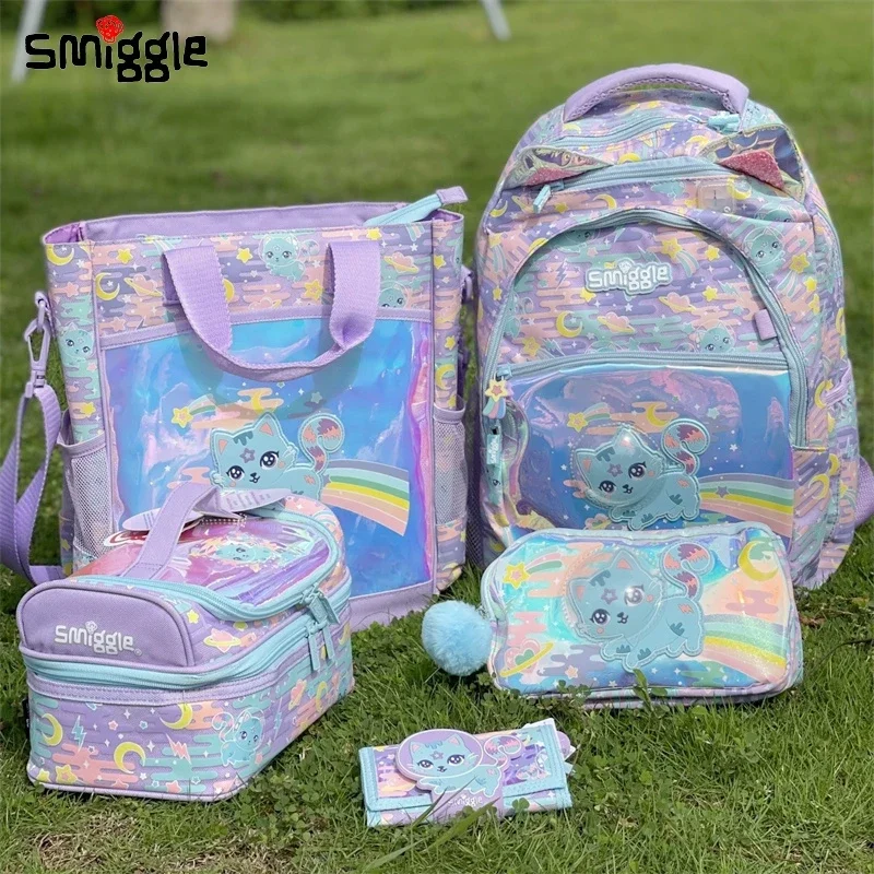 Genuine-Australian-Smiggle-Blue-Space-Cat-Student-Backpack-Crossbody ...