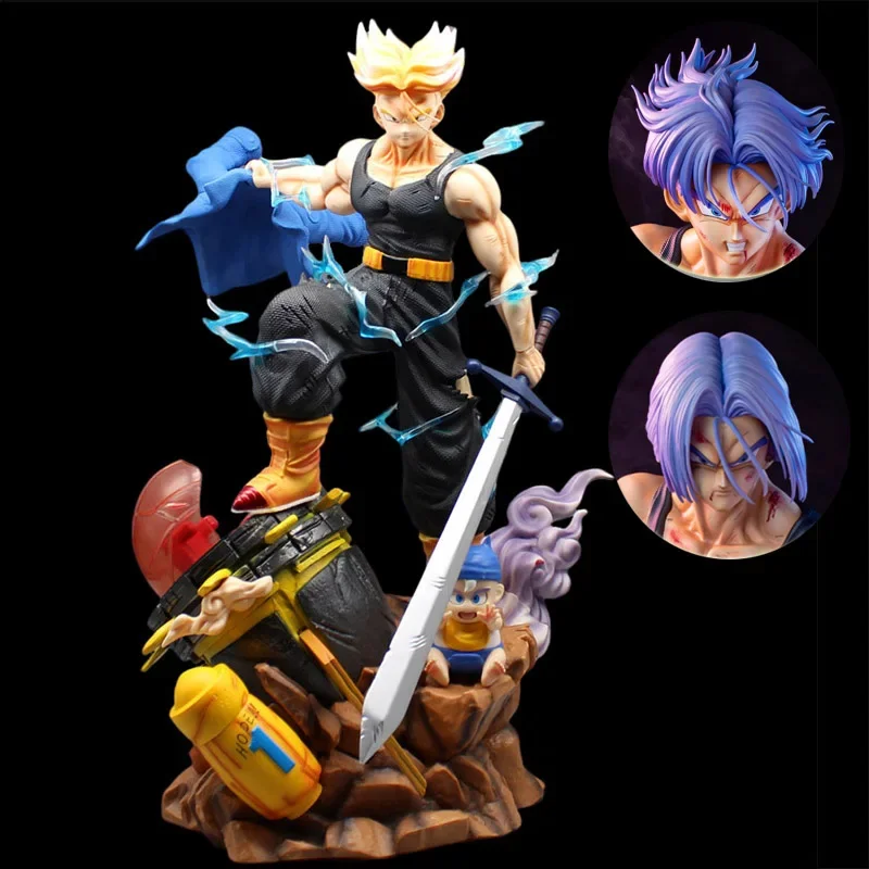 48cm Super Saiyan Trunks Action Figures Dragon Ball Trunks Figures Time ...