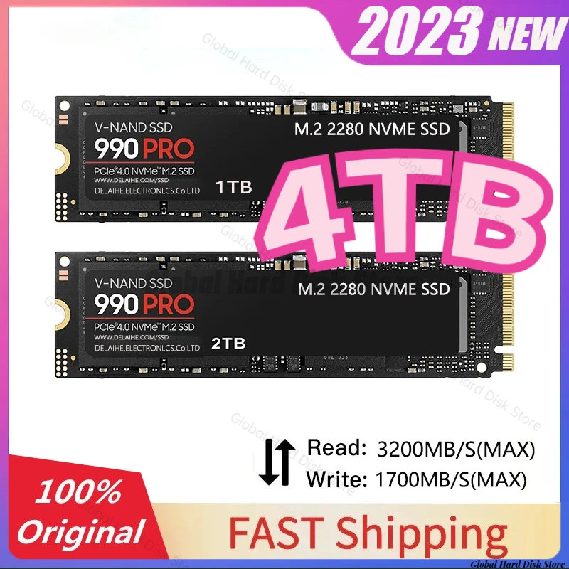 4TB Portátil NVMe M2 SSD 2280 1Tb 2Tb HDD Disco Rígido M.2 SSD M2 2280 ...