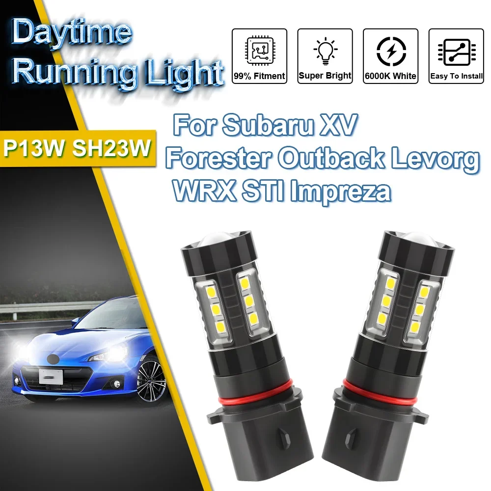 Mini Flashing Led Daytime Running Light For Subaru XV Forester Outback ...