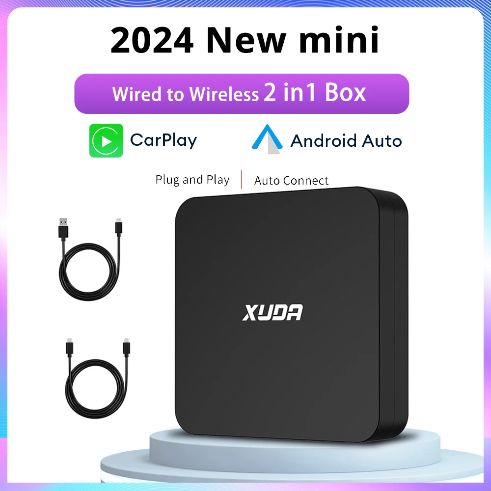 XUDA-2-in-1-Box-Wireless-CarPlay-Android-Auto-Wireless-Adapter-Spotify ...