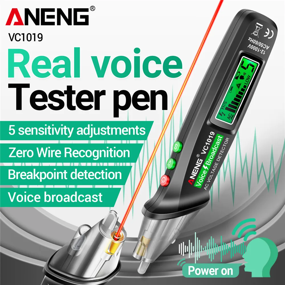 ANENG-Intelligent-Voice-Broadcast-Tester-Pen-Tester-Tens-o-Detector-Fio ...